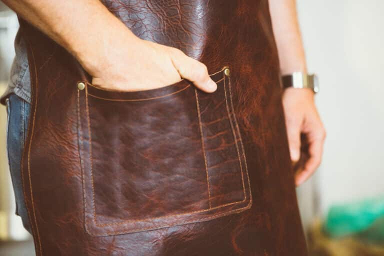 Bespoke Genuine Leather Aprons - Custom Made Leather Aprons