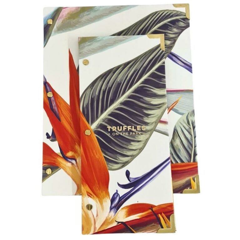 Custom Menu Cover - Fully Digital Printed Menu Cover